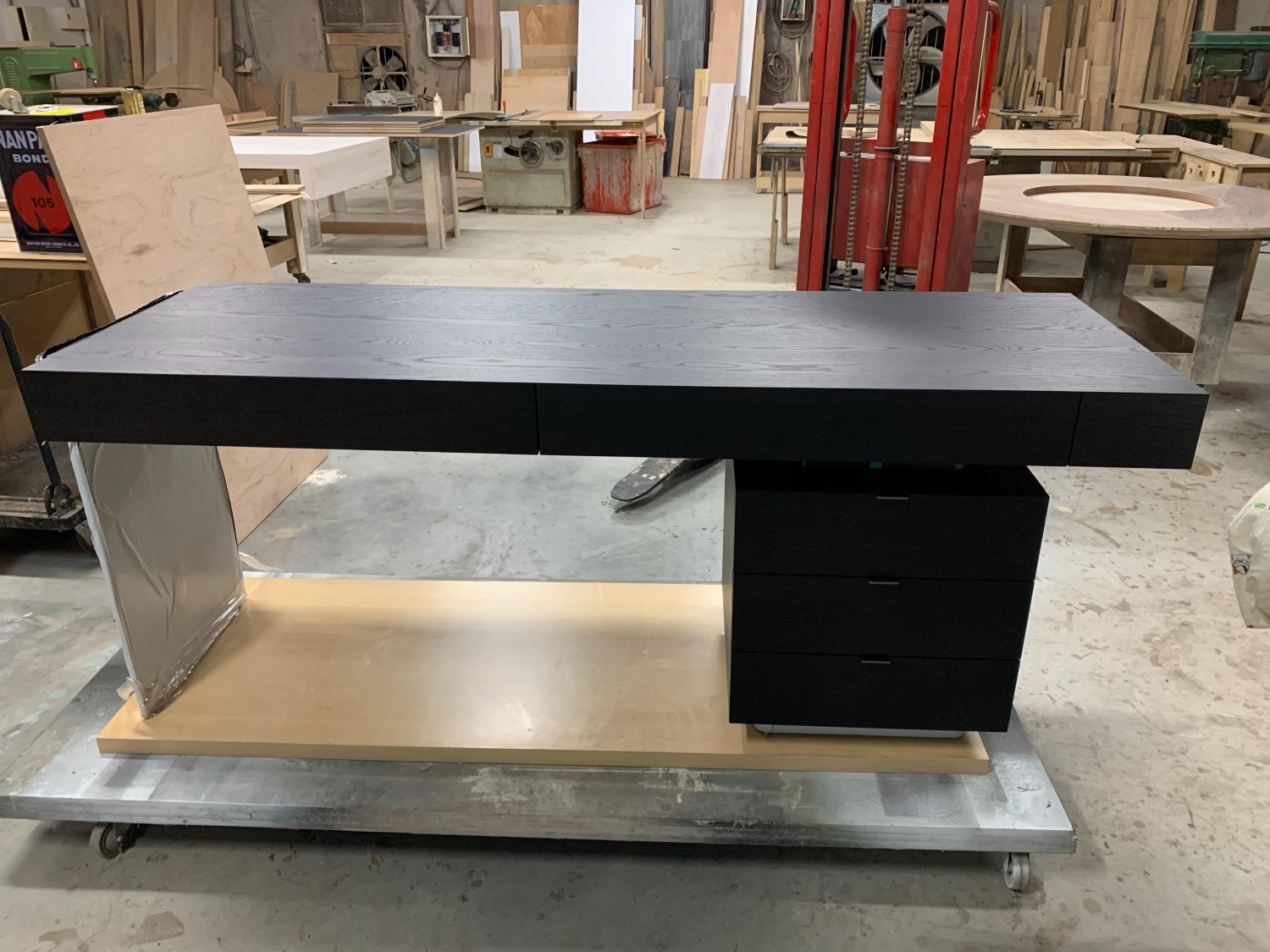 DD-0069類minotti-Carson Writing Desk款式訂製｜成品介紹-歐悅居家設計舘